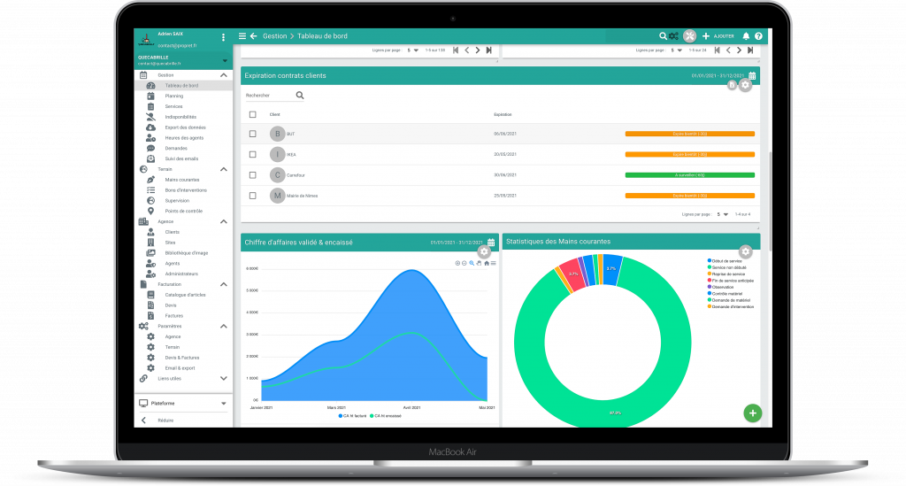 Gestion des contrats clients - PROPRET PROPRET®
