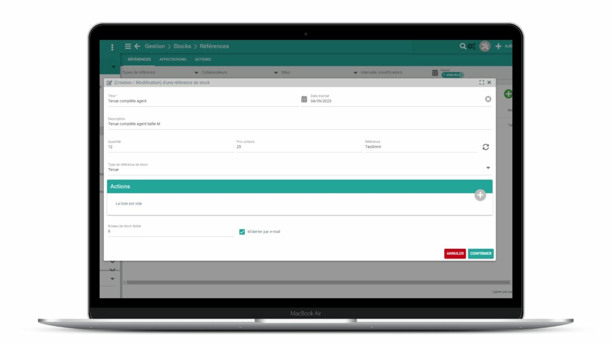 Gestion complète des stocks - PROPRET